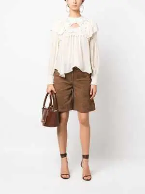 Isabel Marant Étoile Lace-detail Long-sleeve Blouse
