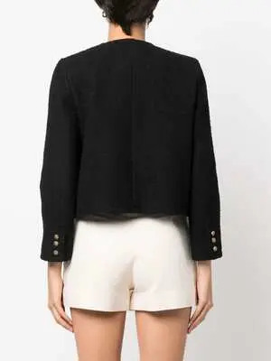 Ba&sh Meredith Tweed Jacket - Black