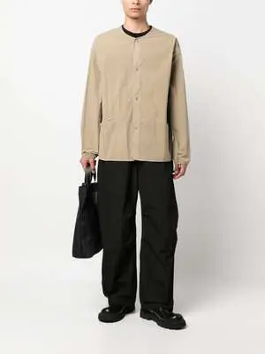 AMOMENTO Ripstop Fatigue Wide-leg Trousers