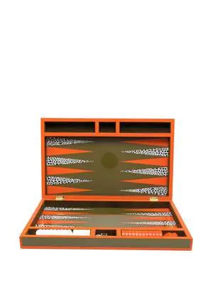 Jonathan Adler Checkboard Backgammon Set - Green
