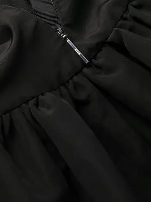 MSGM Cut-out Flared Mini Dress