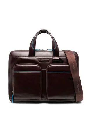 PIQUADRO Leather Laptop Briefcase