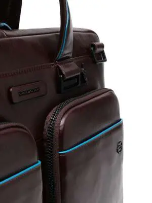 PIQUADRO Leather Laptop Briefcase