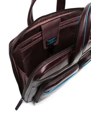 PIQUADRO Leather Laptop Briefcase