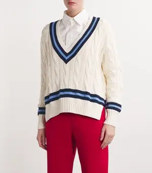 Polo Ralph Lauren Cable-knit Cricket Sweater - Blue