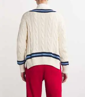Polo Ralph Lauren Cable-knit Cricket Sweater - Blue