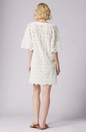 Joie Leona Mini Crochet Dress