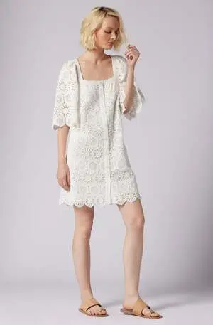 Joie Leona Mini Crochet Dress