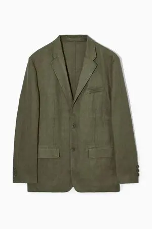 Cos Regular Unstructured Linen Blazer