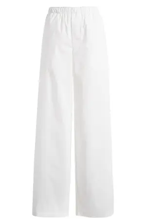 SKIMS Cotton Poplin Sleep Pants - Snow