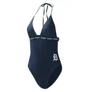 G-III 4HER BY CARL BANKS Detroit Tigers One-piece Swimsuit By - Navy