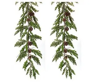 MELROSE Mixed Pine Garland W/pinecone Accents