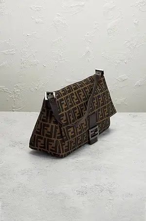 Fendi Zucca Mamma Baguette Shoulder Bag