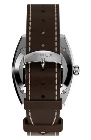 TIMEX® Marlin Automatic Leather Strap Watch