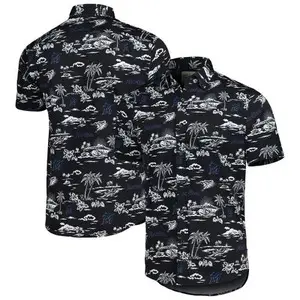 Reyn Spooner Miami Marlins Kekai Performance Button-up Shirt - Black