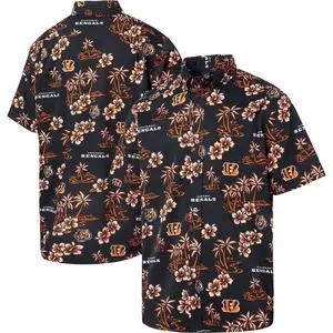 Reyn Spooner Cincinnati Bengals Kekai Button-up Shirt - Black