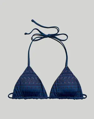 Madewell Frankies Bikinis Tia Bikini Top - Batik Border