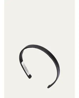 JENNIFER BEHR Lucy Silk Headband - Black
