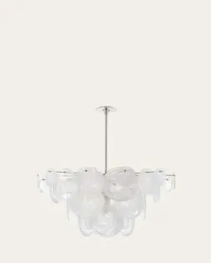 VISUAL COMFORT & CO. Loire Large Chandelier Aerin - Polished Nickel