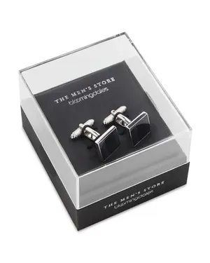 Bloomingdale'S Herringbone Square Cufflinks Exclusive