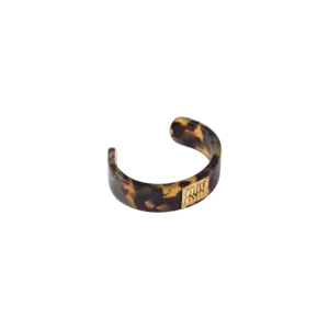 Miu Miu Plexiglass And Metal Bracelet - Tortoiseshell/Gold