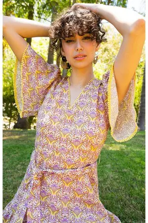 Hale Bob Lulie Linen Mini Dress