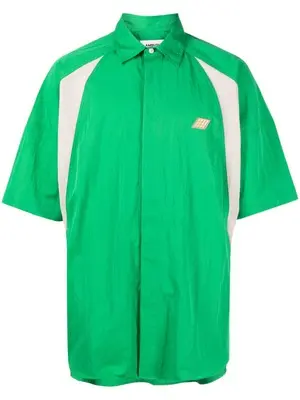 AMBUSH Logo-patch Dolman-sleeve Shirt - Green
