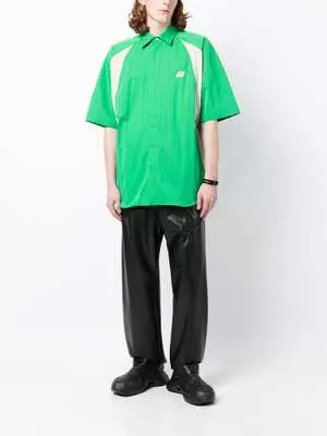 AMBUSH Logo-patch Dolman-sleeve Shirt - Green