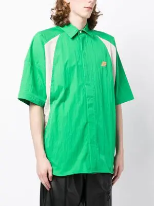 AMBUSH Logo-patch Dolman-sleeve Shirt - Green