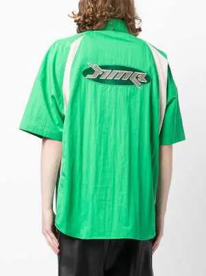 AMBUSH Logo-patch Dolman-sleeve Shirt - Green