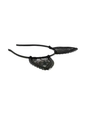 Fleur Du Mal Cat-ears Lace Headband