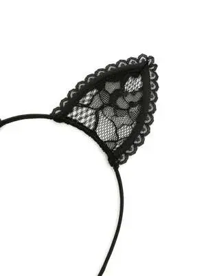 Fleur Du Mal Cat-ears Lace Headband