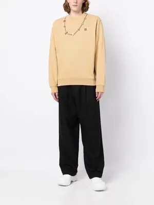 AMBUSH Stopper-detail Cotton Sweatshirt - Brown