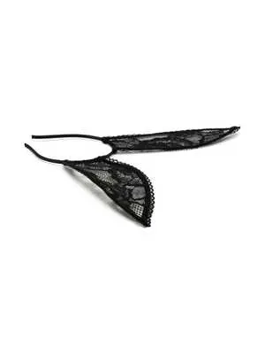 FLEUR DU MAL Lace Bunny Ears - Black