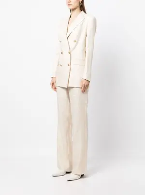 Tagliatore Double-breasted Linen Suit - Neutrals