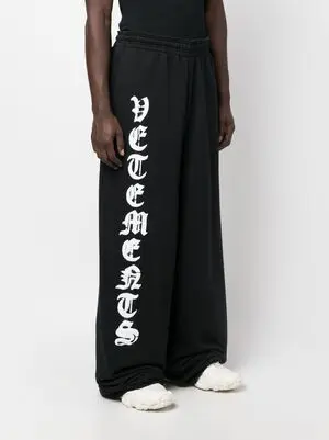 Vetements Logo-print Wide-leg Track Pants