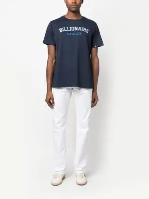 BILLIONAIRE Mid-rise Straight Leg Jeans - White