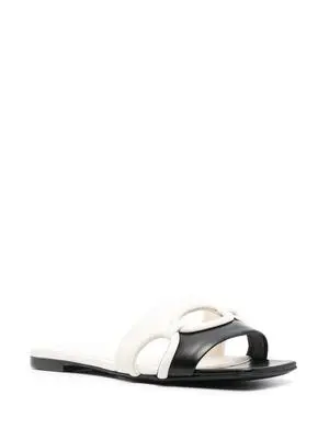 Valentino Garavani Chain 1967 Leather Flat Sandals