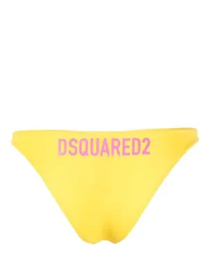 Dsquared2 Logo-print Bikini Bottom - Yellow
