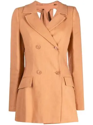 Alberta Ferretti Notched-lapels Double-breasted Blazer