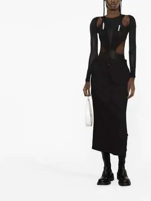 Alexander McQueen Slashed Corset Cut-out Bodysuit