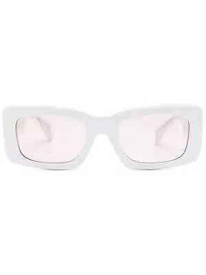 Versace Greca-motif Rectangle Sunglasses
