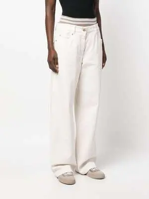 Brunello Cucinelli Mid-rise Wide-leg Trousers