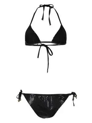 Balmain Foiled Triangle Bikini
