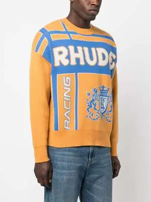 Rhude Palm Jacquard Crew Neck Jumper