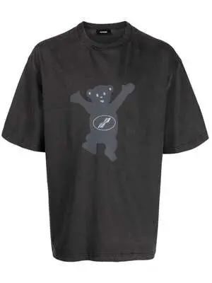 We11Done Graphic-print Cotton T-shirt - Grey