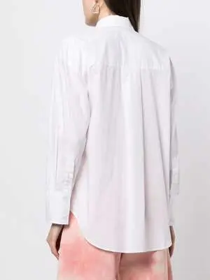 MSGM Rose-print Poplin Shirt