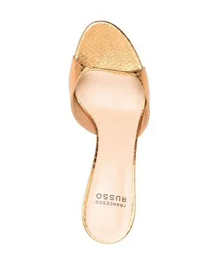 FRANCESCO RUSSO 65mm Leather Sandals