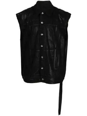 Rick Owens Button Detailed Vests For Women