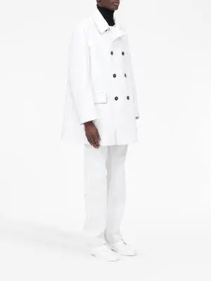 MAISON MARGIELA Double-breasted Coat - White